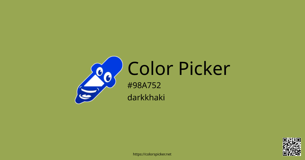 Color Picker: darkkhaki | #98A752