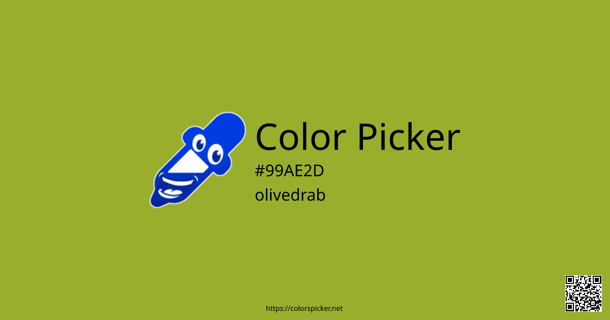 Color Picker: olivedrab | #99AE2D