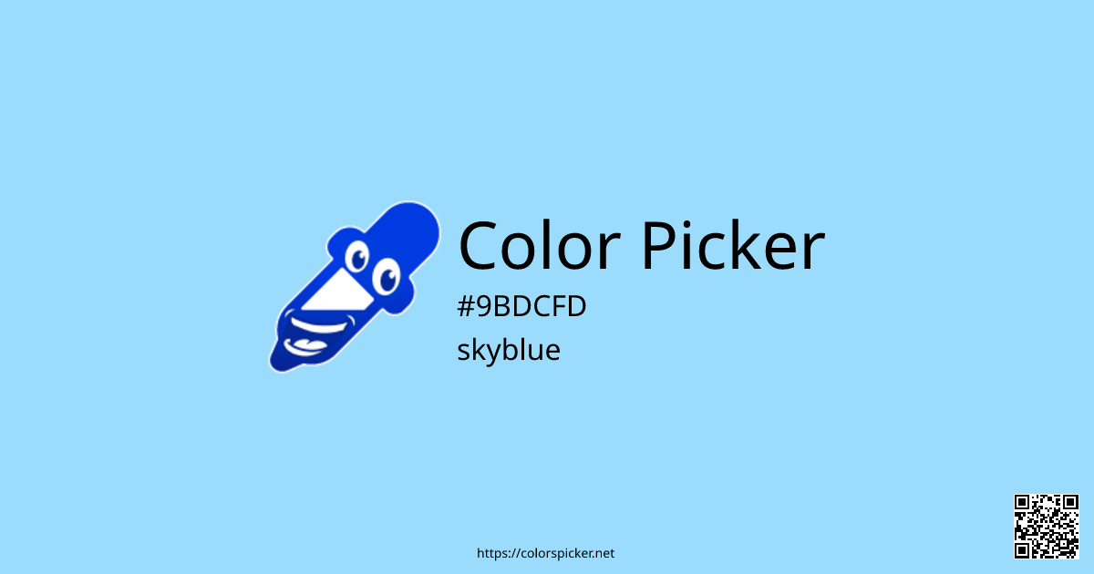 Color Picker: skyblue | #9BDCFD