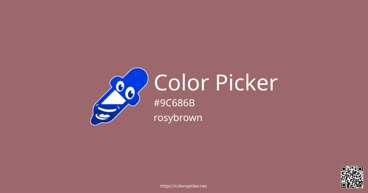 Color Picker: rosybrown | #9C686B