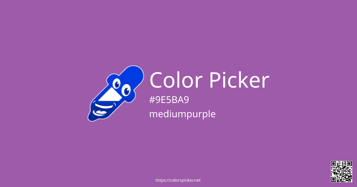 Color Picker: mediumpurple | #9E5BA9