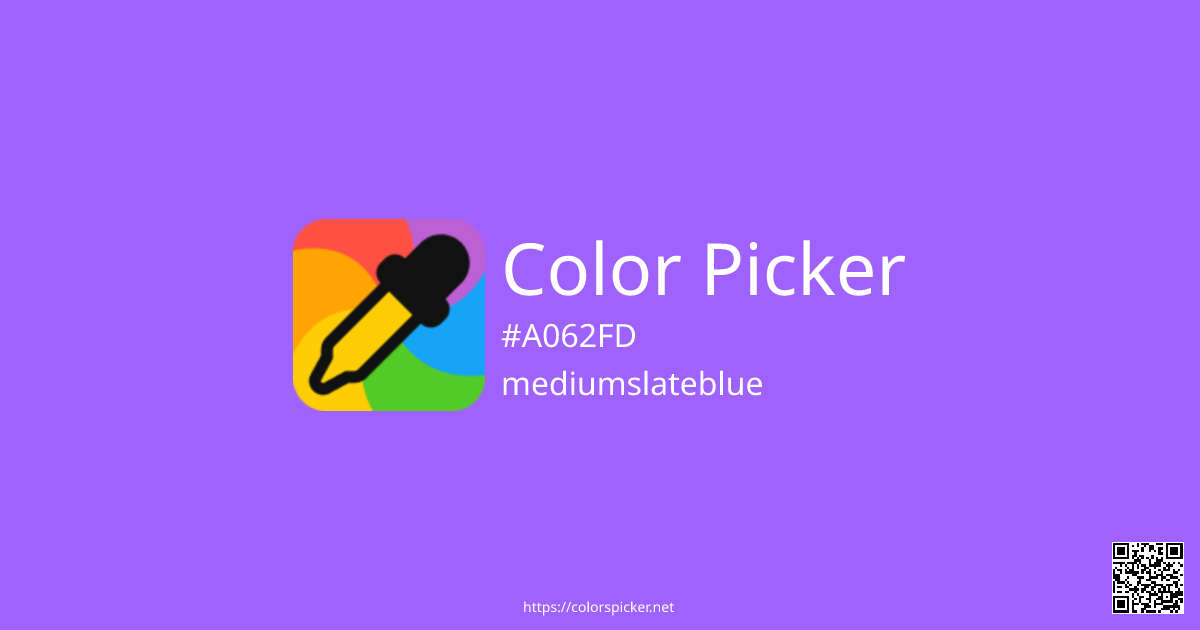 Color Picker: mediumslateblue | #A062FD