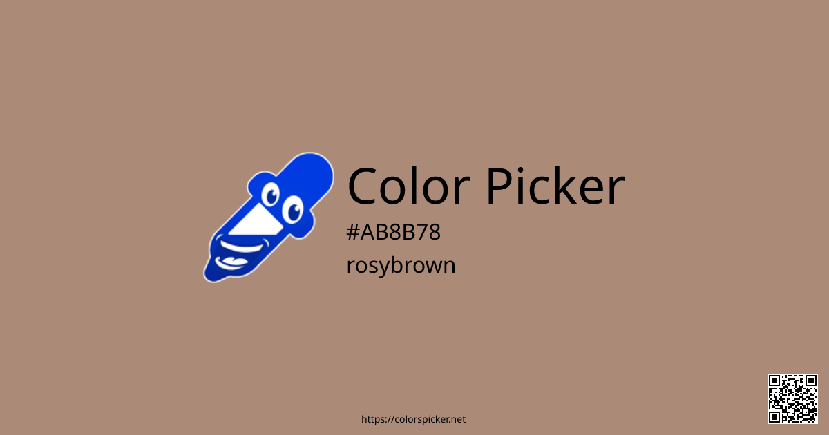 Color Picker: rosybrown | #AB8B78
