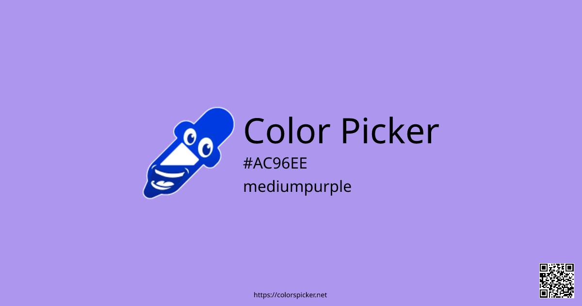 Color Picker: mediumpurple | #AC96EE