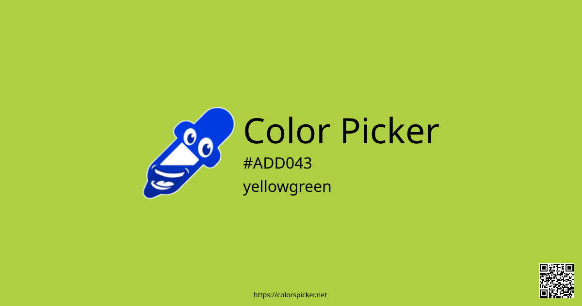 Color Picker: yellowgreen | #ADD043