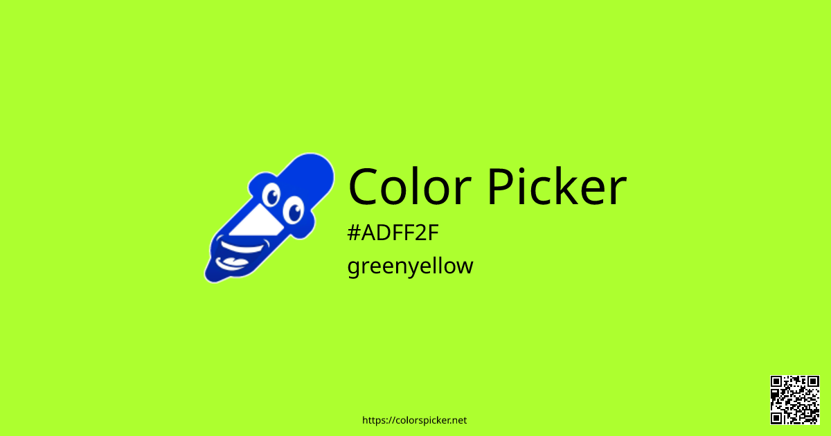 Color Picker: greenyellow | #ADFF2F