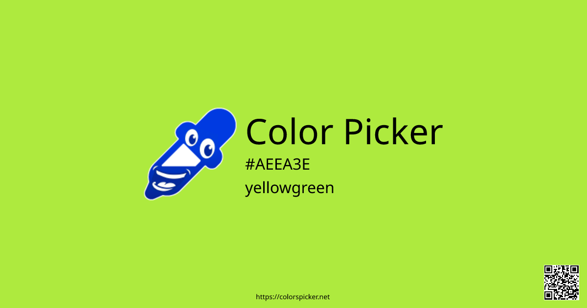 Color Picker: yellowgreen | #AEEA3E