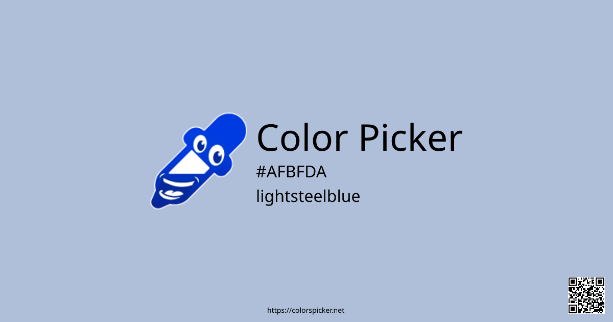 Color Picker: lightsteelblue | #AFBFDA