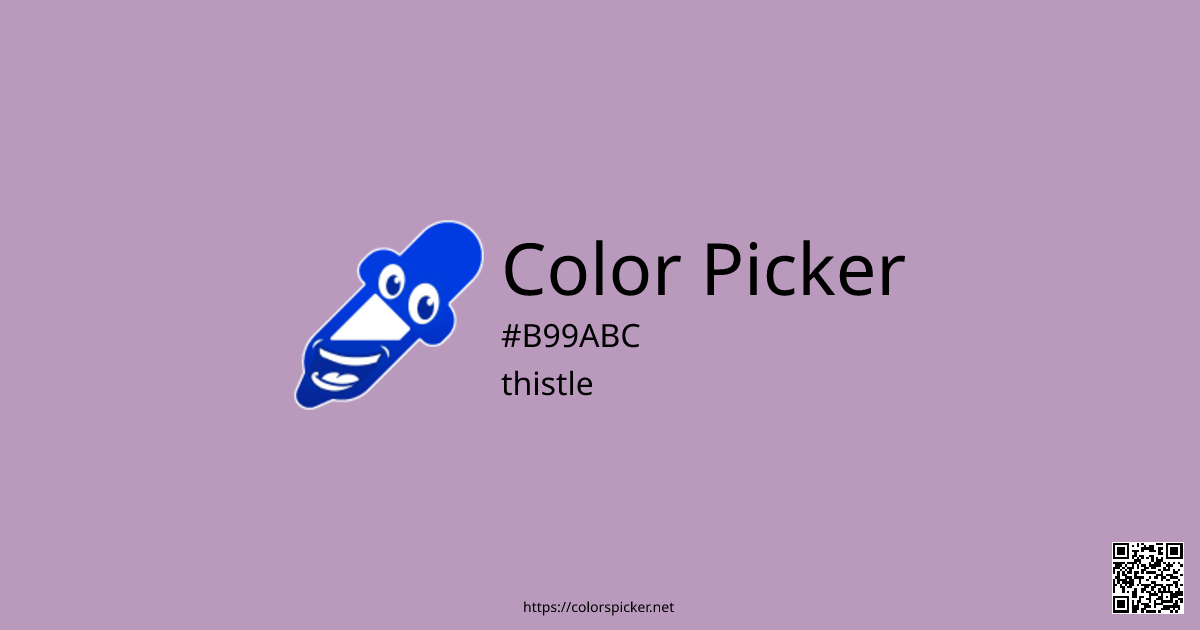 Color Picker: thistle | #B99ABC