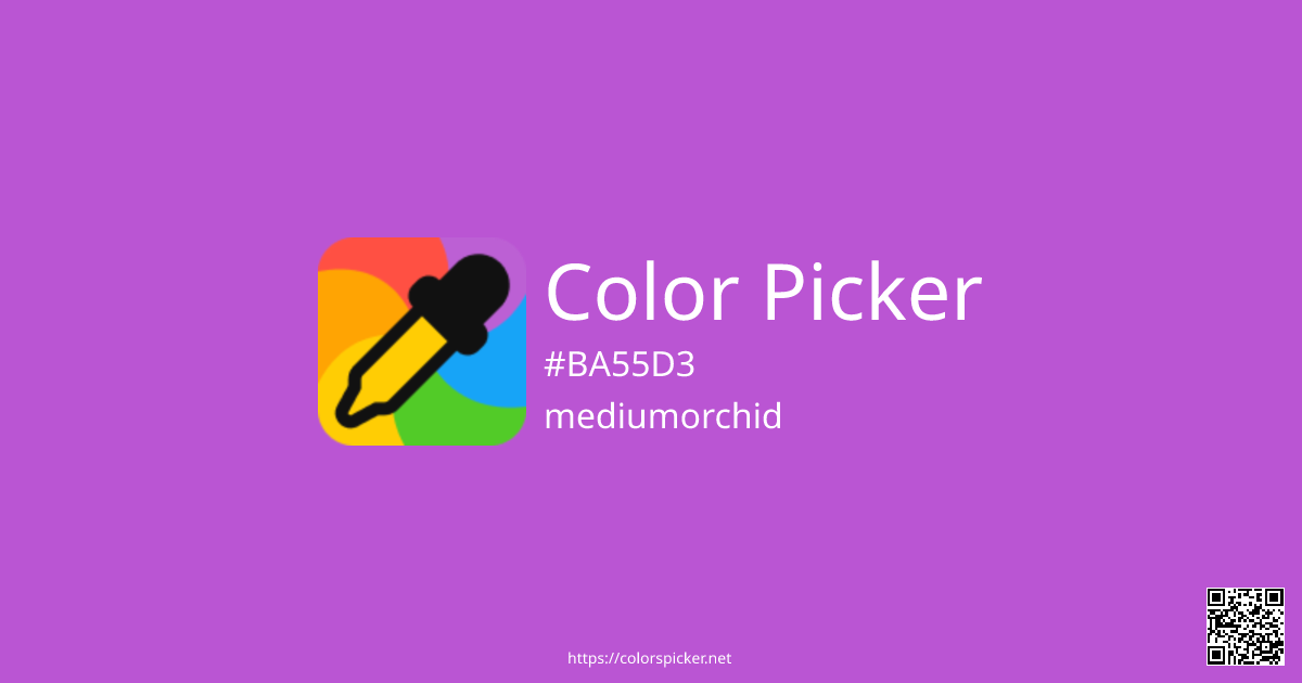 Color Picker: mediumorchid | #BA55D3