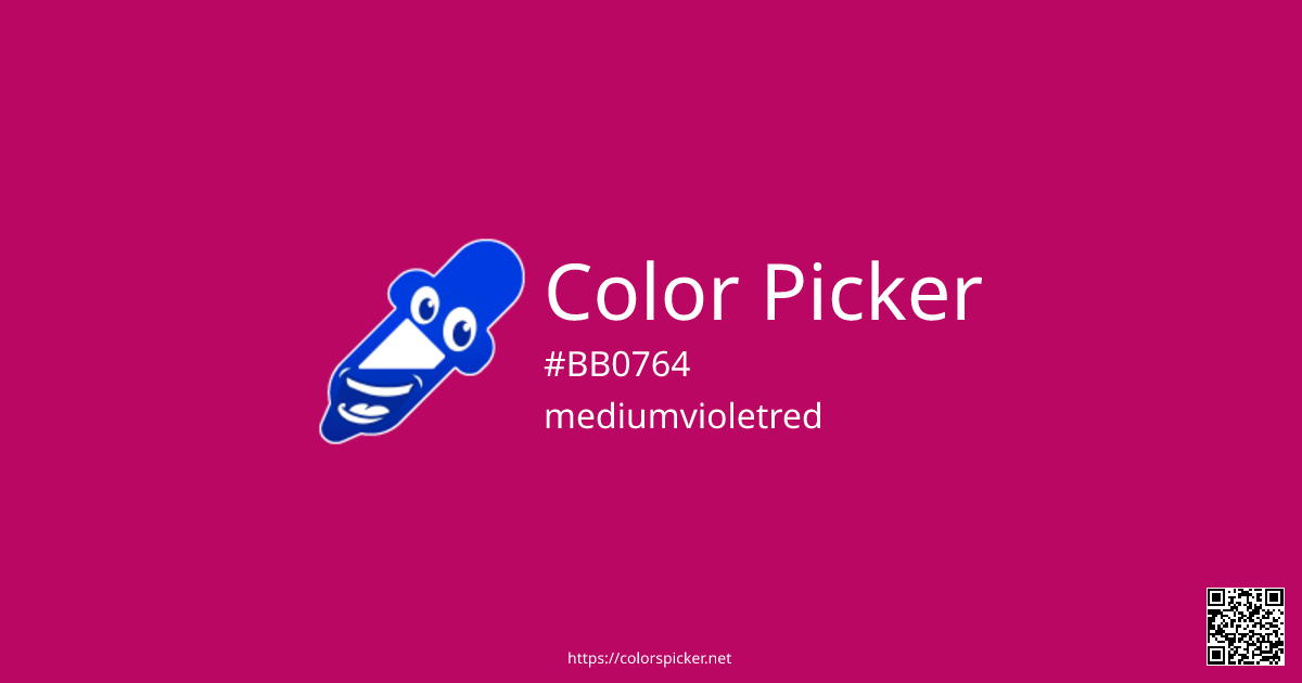 Color Picker: mediumvioletred | #BB0764
