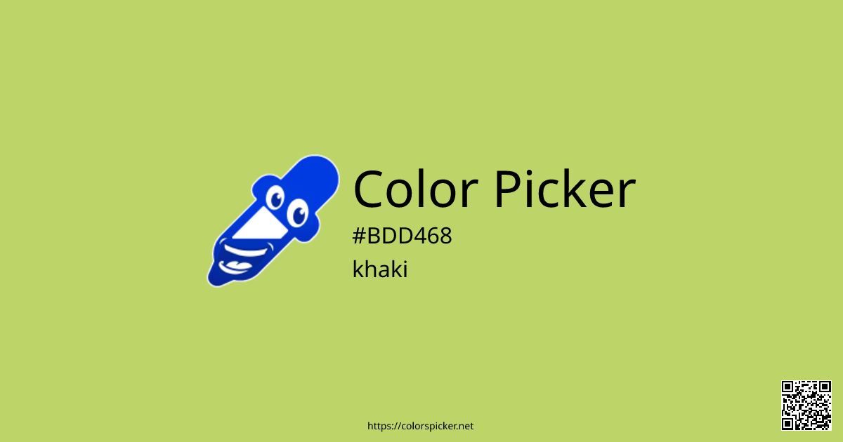 Color Picker: khaki | #BDD468