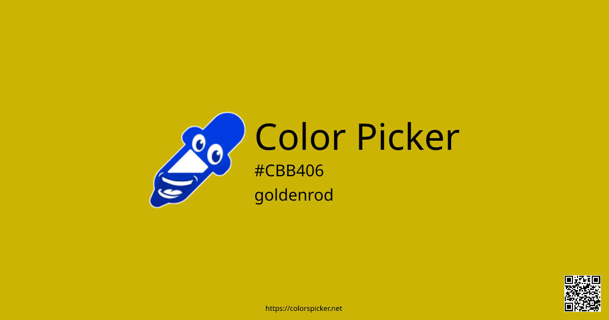 Color Picker: goldenrod | #CBB406