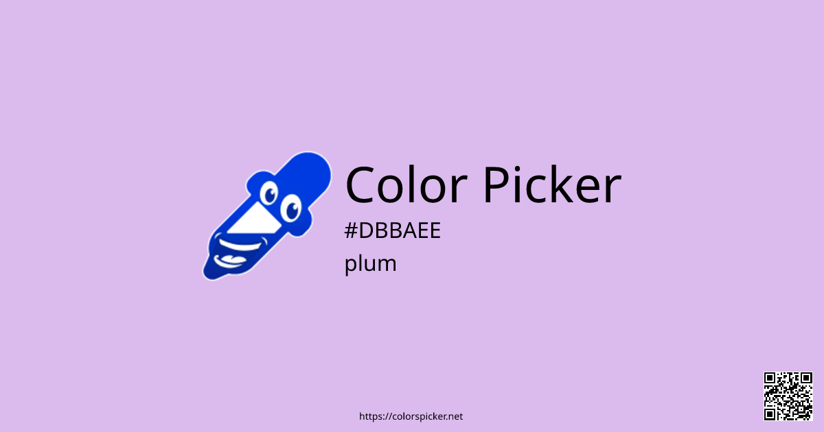 Color Picker: plum | #DBBAEE