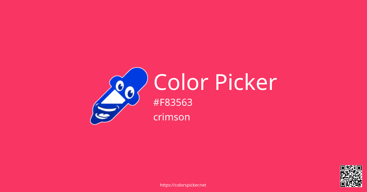 Color Picker: crimson | #F83563
