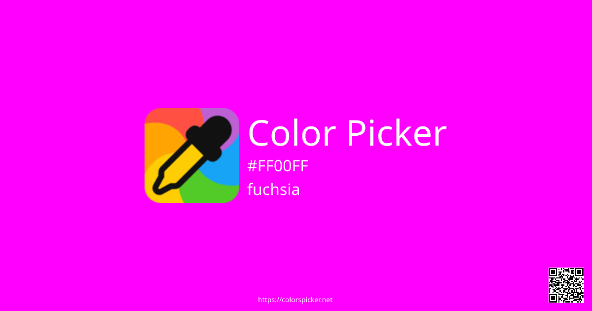 Color Picker: fuchsia | #FF00FF