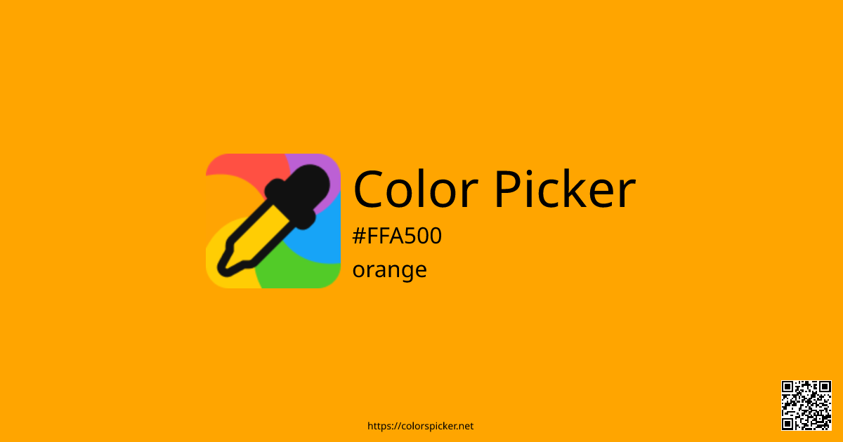 Color Picker: orange | #FFA500