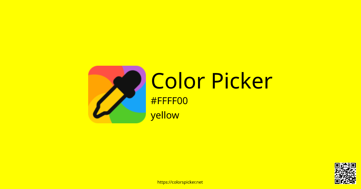 Color Picker: yellow | #FFFF00